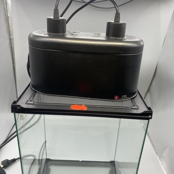 Quality 180W Reptile Dual Dome Light Fixture In Glass Container Double Dome Heat Lamp for sale