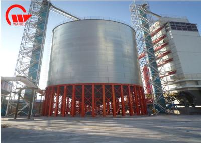 China 25D Roof Height Grain Storage Bins , Food Products / Starch Bulk Grain Bins for sale