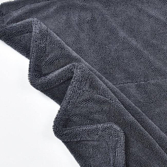 Close-up of softspun microfiber cloth showing texture and thickness