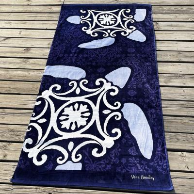 Cina Dimensione e peso personalizzati 100% cotone oversized asciugamani da spiaggia in vendita