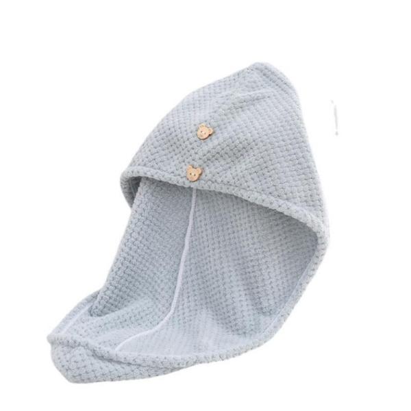Quality Customizable Microfiber Hair Towel Wrap With Coral Fleece Waffle Weaving for sale