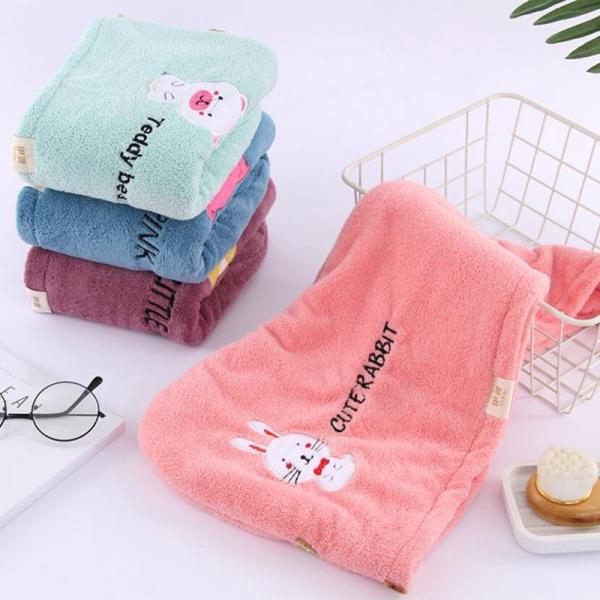 Quality Thick Quick Drying Hair Towel Washable Moisture Proof Customizable Design for sale