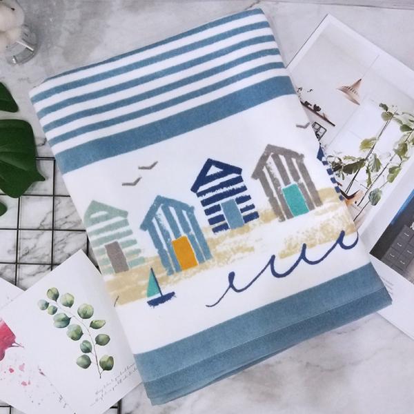 Quality 100% Cotton Printed Beach Towel Mildew Resistant Easy Carrier Versatile for sale