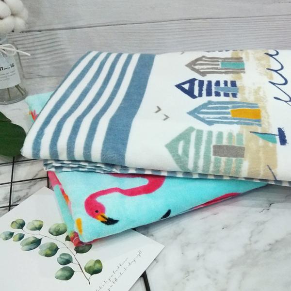 Quality 100% Cotton Printed Beach Towel Mildew Resistant Easy Carrier Versatile for sale