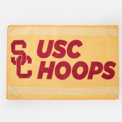 China Comfortable Custom Printed Towel Microfiber Custom Slogan Towel Holeproof for sale