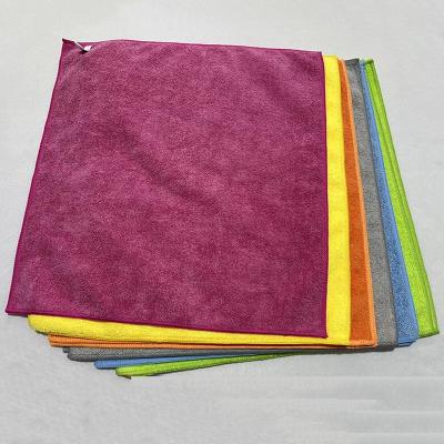 China OEM Microfiber Terry Cloth Cleaning Rags Plain Solid Color 30x40cm or Customized for sale