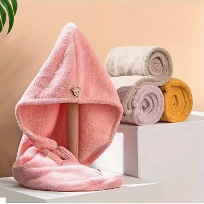 China 3PCS Thickened Quick-Dry Microfiber Hair Towels – Cute Macaron Color Set for sale