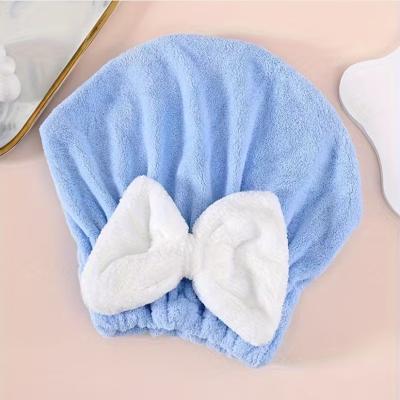 China Gorro de toalla de microfibra súper absorbente para el cabello con adorable diseño de dibujos animados 3D de Sanrio y certificación SEDEX 4P en venta