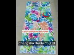 Cotton Promotional Bath Towels Antibacterial Washable Holeproof Long Lasting