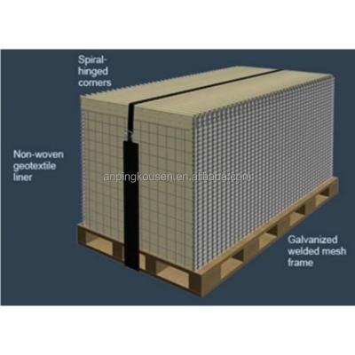China Gabions gesoldeerd in een multicellulaire verdedigingsbarrière voor effectieve en kosteneffectieve beveiliging Te koop