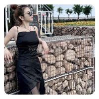 China Decorative Retaining Wall Galvanized Welded Mesh Gabion Box with Hexagonal Hole Shape for sale