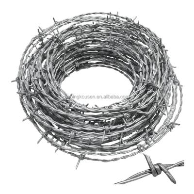 Cina 20m/25m/30m/50m Acciaio galvanizzato filo spinato in vendita