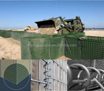 China Beveiligde zandmuur defensieve gelaste gaas barrière met 4 mm draad gauge en las Te koop