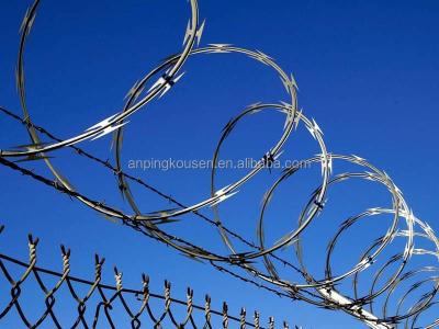Cina Galvanizzato filo d'acciaio croce rasoio filo spinato perfetto per le esigenze di recinzione di sicurezza in vendita