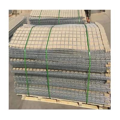 China Galvanisierte Schweiß Gabion Barriere Bastion Sandwand mit quadratischem Loch und grünem Geotextil zu verkaufen