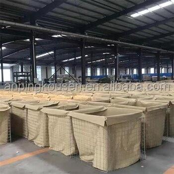 Cina Bagno di barriera difensiva a buco quadrato Barriera muraria di sabbia maglia saldata in vendita