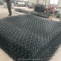 China Galvanized Gabion Wire Mesh Box 60x80mm Aperture PVC Coating Hexagonal Shape for sale