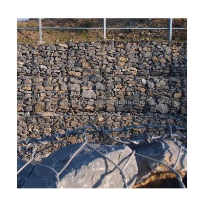 Cina Cage di muro in pietra galvanizzata in gabione a maglia tessuta per decorazioni di giardini e pareti di sostegno in vendita
