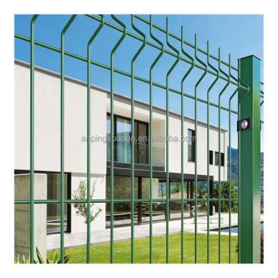 Cina Recinzione di sicurezza 3D con pannello di rete di filo di ferro curvo saldato con legno trattato a calore sotto pressione in vendita