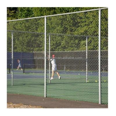 China 25*25mm Tamanho Aberto Diamant Galvanizado Chain Link Wire Mesh Cercas para campos de beisebol à venda