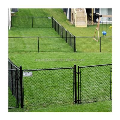 China 25*25mm Tamanho Aberto Diamant Galvanizado Chain Link Wire Mesh Cercas para campos de beisebol à venda