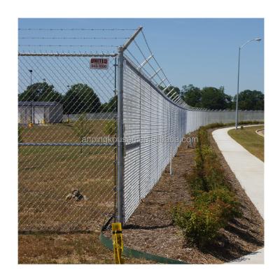 China 25*25mm Tamanho Aberto Diamant Galvanizado Chain Link Wire Mesh Cercas para campos de beisebol à venda