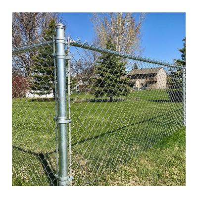 China 25*25mm Tamanho Aberto Diamant Galvanizado Chain Link Wire Mesh Cercas para campos de beisebol à venda