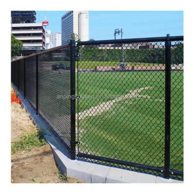 Cina 42 pollici 6x12 pannelli 6 calibro Chain Link Mesh Recinzione con Round Post Top Rail in Giamaica in vendita
