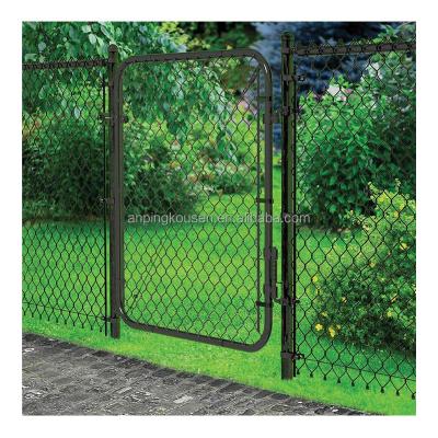 China 8 Ft Galvanized PVC Coated Chain Link Fence Wire Mesh with Barbed Wire Low Carbon Steel for sale