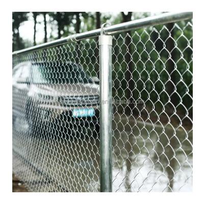 China 8 Ft Galvanized PVC Coated Chain Link Fence Wire Mesh with Barbed Wire Low Carbon Steel for sale