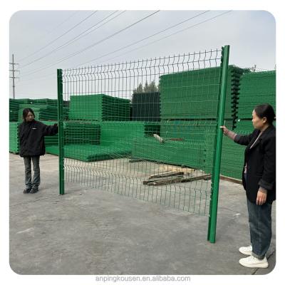 Cina Gardening Security 3D Curved Iron Wire Mesh Fence con facile installazione e palo a forma di pesca in vendita
