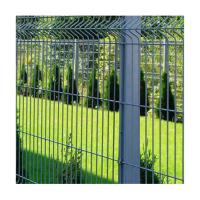 China 4.0mm Wire Diameter Easily Assembled 3D Triangular Bending PVC Welded Wire Mesh Fence for sale