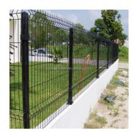 China 4.0mm Wire Diameter Easily Assembled 3D Triangular Bending PVC Welded Wire Mesh Fence for sale