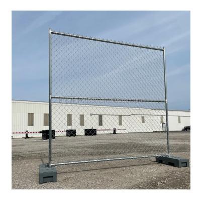 Cina Galvanizzato e rivestito in PVC di seconda mano 2.1x2.4m Australia Recinzione temporanea con base metallica in vendita