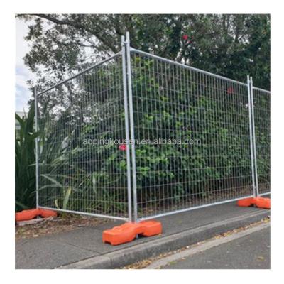 Cina Galvanizzato e rivestito in PVC di seconda mano 2.1x2.4m Australia Recinzione temporanea con base metallica in vendita