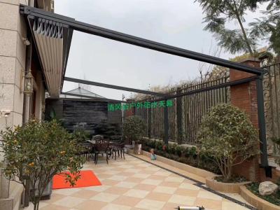 Cina Pergola in PVC in alluminio tetto pergola alberghi porta d'ingresso moderna impermeabile telone retrattile in vendita