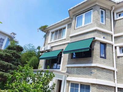 China Outdoor Motorized Window Sunshade Drop Arm Retractable Awnings for sale