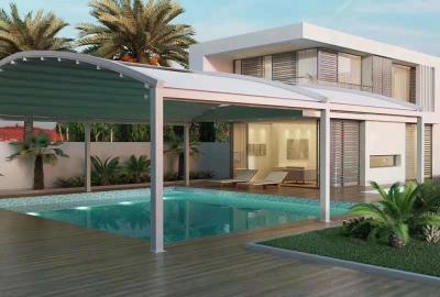 Cina Pergola in PVC in alluminio, telone retrattile, telone retrattile Pergola Hotel in vendita