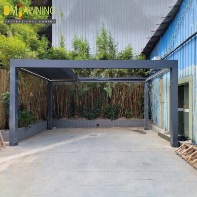 中国 屋外パティオ インテリジェント リラクタルベ アルミ製の刃のパーゴラ 販売のため