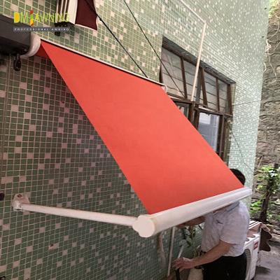 China Outdoor Aluminium Retractable Window Awnings Heavy Duty Drop Arm Folding Window Awnings for sale