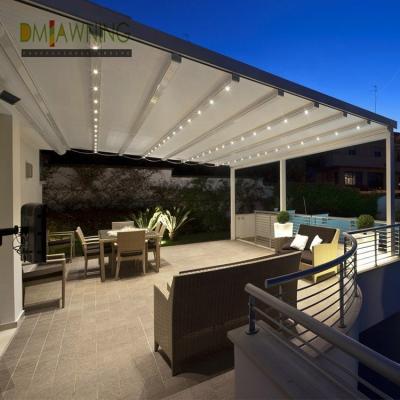 Cina Tetti pergola a lamina di PVC con motore Ombra solare Coperture di patio in alluminio in vendita