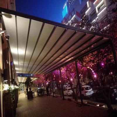 Cina Tetti pergola a lamina di PVC con motore Ombra solare Coperture di patio in alluminio in vendita