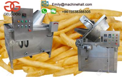 China Continuous French Fries Frying Machine Price In India/Stainless Steel French Fries Deep Fryer Machine High Efficiency for sale