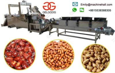 China Automatic Dry Type Peanut Fried Production Line In Factory/Continuous Peanut Frying Machine Line Adjustable Frying Time for sale