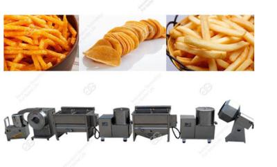 China Small Scale Potato Chips Production Line Manufacturers Commercial Use/Semi Automatic Potato Chips Frying Making Machine for sale