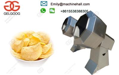 China Easy Operate Snacks Seasoning Machine Manufacturers/Stainless Steel Fried Food Flavoring Machine High Efficiency for sale