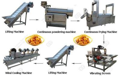 China Chicken Nuggets Processing Line|Chicken Nuggets Fryer Machine|Fried Chicken Nuggets Making Machine|Chicken Fryer Machine for sale