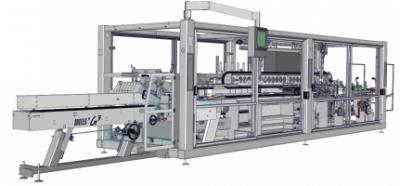 China Compact Industrial Automatic Packaging Machine – Cans/Glass/PET Bottles 75-90ppm for sale