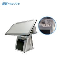 China Desktop Dual Screen POS Terminal RK3399 Android 7.1 15 Inch Touch Screen Retail POS System for sale