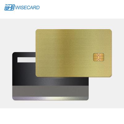 China Fast Reading Metal Business Card NFC Golden silver hot stamping for sale
